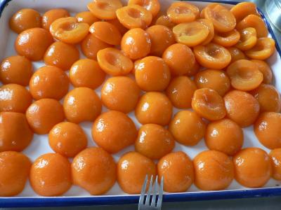 China Canned Apricots in Light Syrup 14-17° Brix - Whole/Halves 425g-4200g Tins with HACCP Certification for sale
