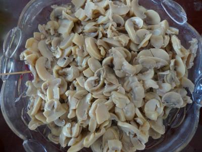 China Canned Champignon Mushroom Pieces and Stems 2500g Easy Open Lid Steamed Non-GMO for sale
