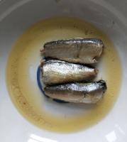 China Canned Sardine Fish 155g Easy Open Tin BRC IFS Certified Bulk Export for sale