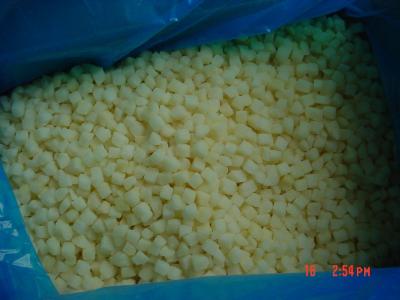 China IQF Frozen Snow Pear Diced 10×10mm 10kg Carton - Grade A with 24 Month Shelf Life for sale