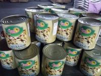 China Canned Whole Mushroom 24x425ml Tins Brine 240g Drained Weight BRC HACCP Halal for sale