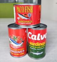 China 155g x 50 Canned Sardines in Tomato Sauce 3 Year Shelf Life Ready to Eat for sale