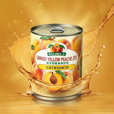 China Grade A Canned Yellow Peaches in Light Syrup 1800g Drained Weight Ready to Eat for sale