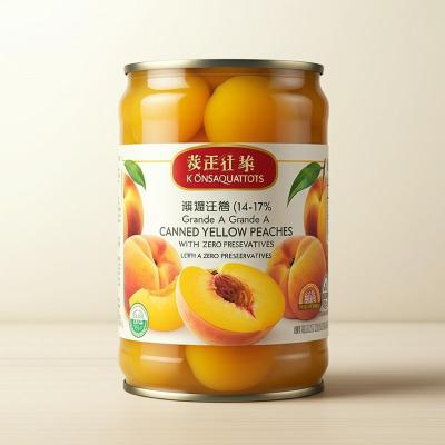 China Canned Yellow Peaches Grade A 820g Light Brix 14-17% Zero Preservatives for sale