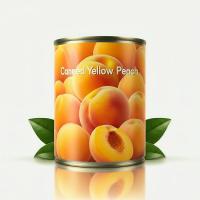China Shelf Stable Canned Yellow Peaches 820g Ready to Eat Private Label Brix 14-22% for sale