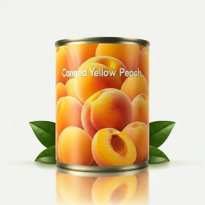 China Shelf Stable Canned Yellow Peaches 820g Ready to Eat Private Label Brix 14-22% for sale