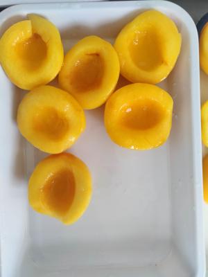 China OEM Canned Yellow Peach 100% Fresh Raw Material 850g Easy Open Lid for sale