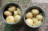 China Whole Canned Button Mushrooms Light Yellow Color 400g 24 Tins Per Carton for sale