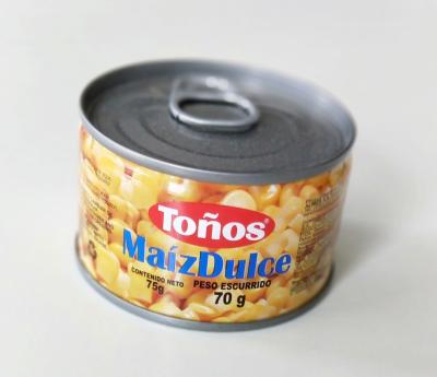 China Chinese Canned Sweet Corn Kernel 75g Easy Open Lid Shrink Wrapped for sale