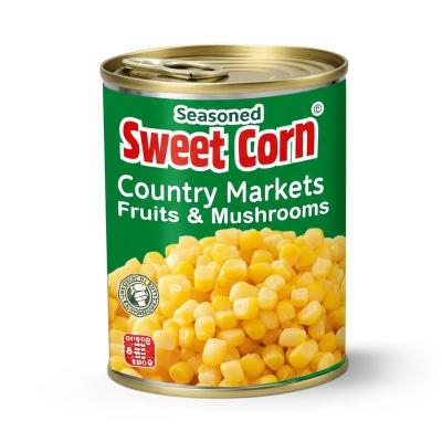 China Canned Sweet Corn Whole Kernel 340g Net Weight 2 Years Shelf Life Easy Open Lid BRC HACCP HALAL for sale