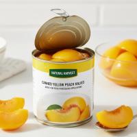 China Canned Yellow Peach Halves in Light Syrup 14-17 Brix Private Label Bulk for Food Service for sale