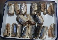 China 155g Canned Mackerel in Brine - 75g Drained Weight, 3-Year Shelf Life, HACCP & HALAL Certified Seafood for sale