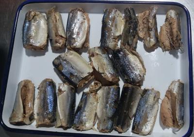 China 155g Canned Mackerel in Brine - 75g Drained Weight, 3-Year Shelf Life, HACCP & HALAL Certified Seafood for sale