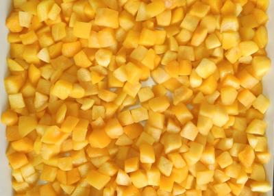 China Sweet nutritious Canned Diced Peaches In Syrup for sale