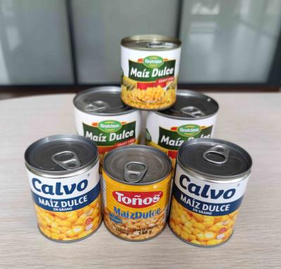 China Steamed Whole Kernel Sweet Corn Canned 400g 24 Cans per Case No Artificial Colors for sale