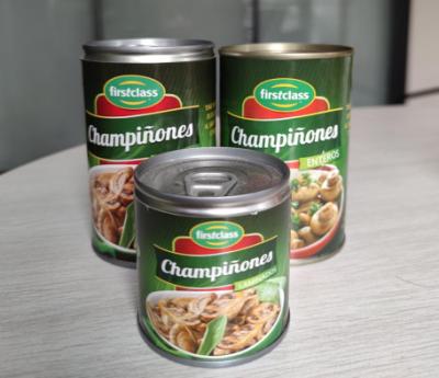China 425g Sterilized Canned Champignon Mushroom Sliced 2-3.5cm Salt Preservation for sale