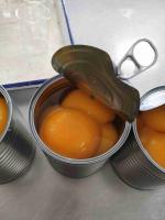 China Canned Yellow Peach Halves in Light Syrup 3000g 1800g IFS Certified Bulk for sale
