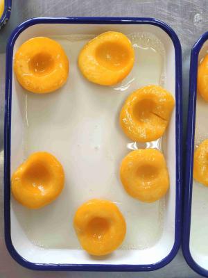 China Canned Yellow Peach Halves in Syrup 820g HACCP BRC Certified Bulk Export for sale