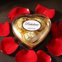 China 3PCS Heart Shape Chocolate Boxes with Peanut - 2.7kg Wafer Balls, 18 Month Shelf Life for sale