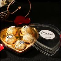 China T5 Heart Wafer Ball Coated Chocolate 5PCS - Milk Peanut Flavor with 48 Boxes per Carton Bulk Packaging for sale