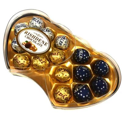 China T16 Double Heart Chocolate Gift Box 16pcs Heart Shaped 176g with 12-18 Month Shelf Life and OEM Customization for sale