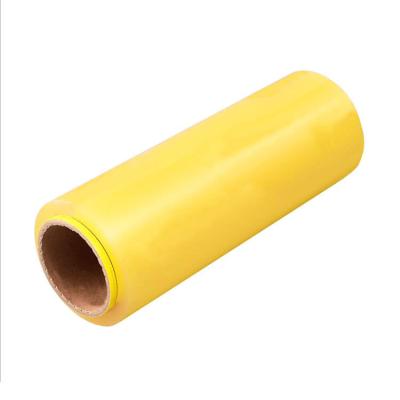 China Food Grade PVC Cling Film Jumbo Roll - 9-25mic Thickness, 200-600mm Width, 300-1500m Length for sale