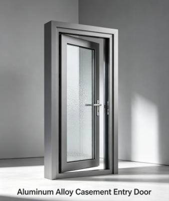 China Aluminum Alloy Casement Entry Door for sale