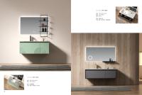 China Stainless Steel Bathroom Cabinet With Mirror for sale