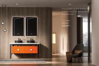 China Luxury Stainless Steel Bathroom Storage Vanity for sale