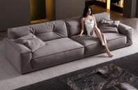 China Minimalist Genuine Leather Sofa for sale