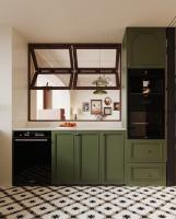 China Vintage French Style Customizable Kitchen Cabinet with Eco-Friendly Materials for sale