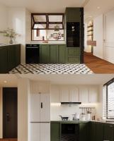 China Vintage French Style Customizable Kitchen Cabinet with Eco-Friendly Materials for sale