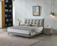 China Genuine Leather Bed for sale