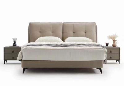 China Household Leather Bed for sale