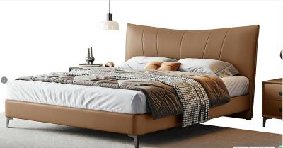 China Italian Style Leather Bed for sale