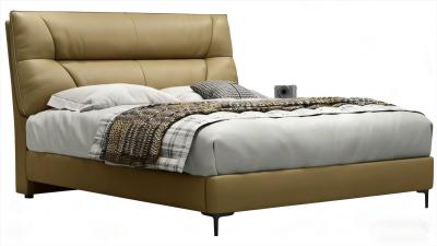 China Anti-Collision Soft Package Leather Bed Frame for sale