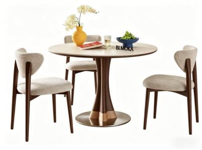 China Marble Top Metal Frame Dining Table for sale