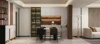 China Modern Italian Minimalist Whole House Integrated Custom Cabinet System, Full Set Living Room Wine Cabinet, Study Desk, Bedroom Wardrobe, Wall Panel & Concealed Door for sale