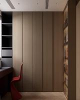 China Modern Italian Quiet Luxury Whole House Integrated Wood Veneer Custom Cabinet System, Full Set Living Room TV Wall, Dining Sideboard, Study Desk, Bedroom Wardrobe, Dressing Nook & Fluted Wall Panel for sale