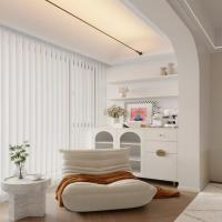 China Cream Minimalist Light Wood Whole House Custom Cabinet for sale