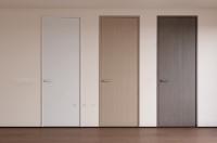 China Minimalist Narrow Frame Zero-Paint Veneer Interior Door for sale