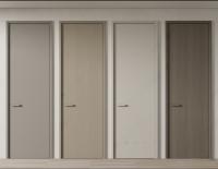 China Minimalist Ultra-Narrow Hidden Frame Zero-Paint Veneer Flush Interior Door for sale