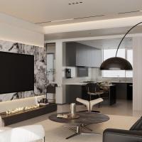 China Modern Minimalist Open‑Plan Whole‑House Custom Kitchen Cabinet for sale