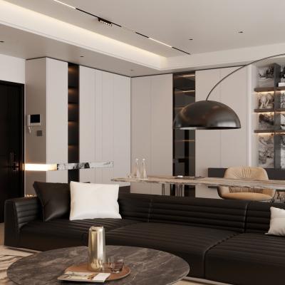 China Modern Minimalist Open‑Plan Whole‑House Custom Kitchen Cabinet for sale