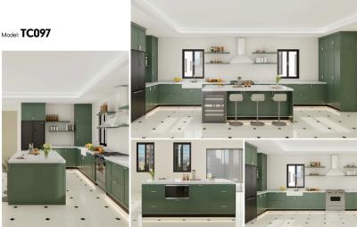 China Customizable Modern Kitchen Island Cabinet with Eco-Friendly Materials and KD Flat-Pack Cabinetry for sale
