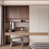 China Integrated Bedroom Wardrobe & Dressing Table Unit Customizable Size for sale