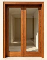 China Wood Grain Transfer Aluminum Door for sale