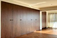 China Vintage Dark Wood Veneer Full House Custom Cabinetry, Kitchen & Wardrobe Integrated Storage System for sale