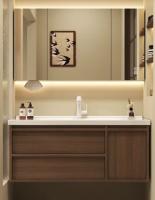 China High Quality Custom Size Bathroom Vanity, Sintered Stone Countertop, Moisture Resistant For Tropical Coastal Area for sale