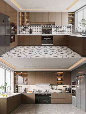 China Flat-Pack RTA Melamine Kitchen Cabinets - Easy DIY Assembly for sale
